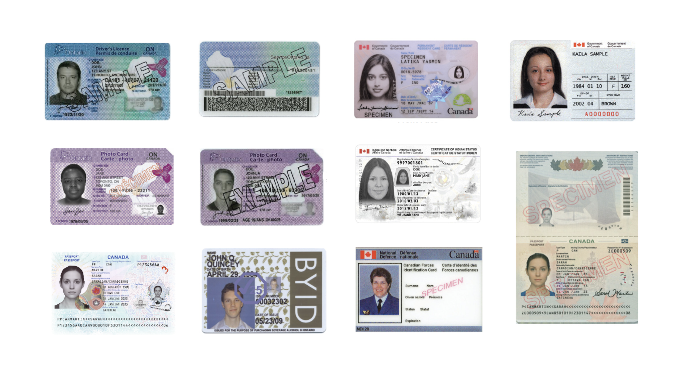 List of Official Government-issued IDs in Ontario | CRJMC Blog