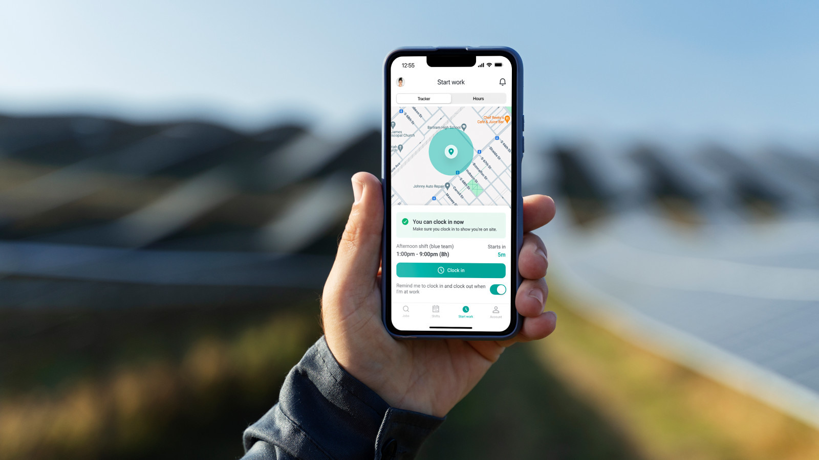 Accurate time clocking for temporary workers