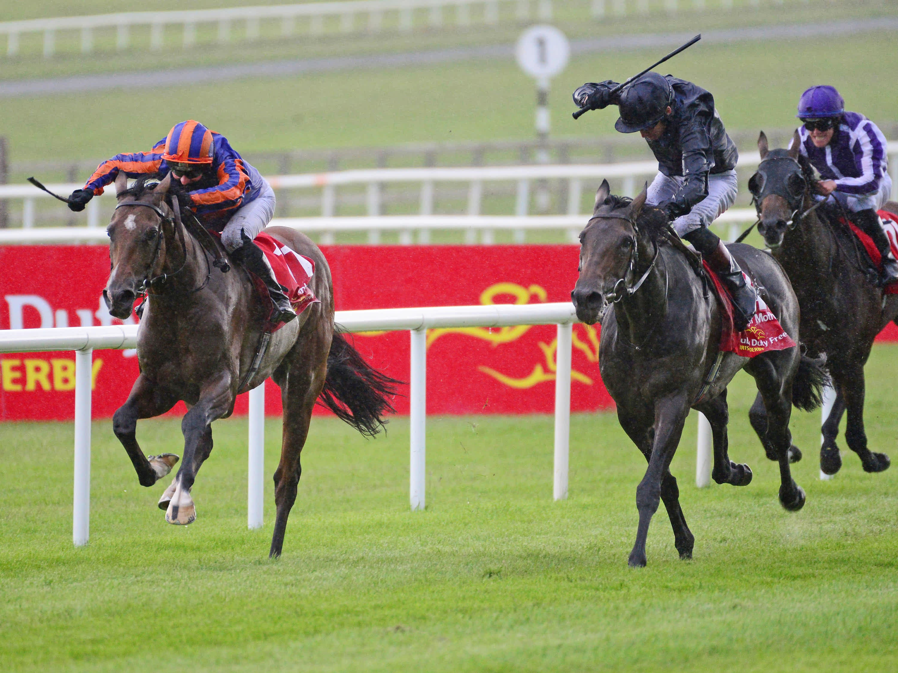 Santiago leads home a 1-2-3-4 for Aidan O'Brien in the Irish Derby at ...