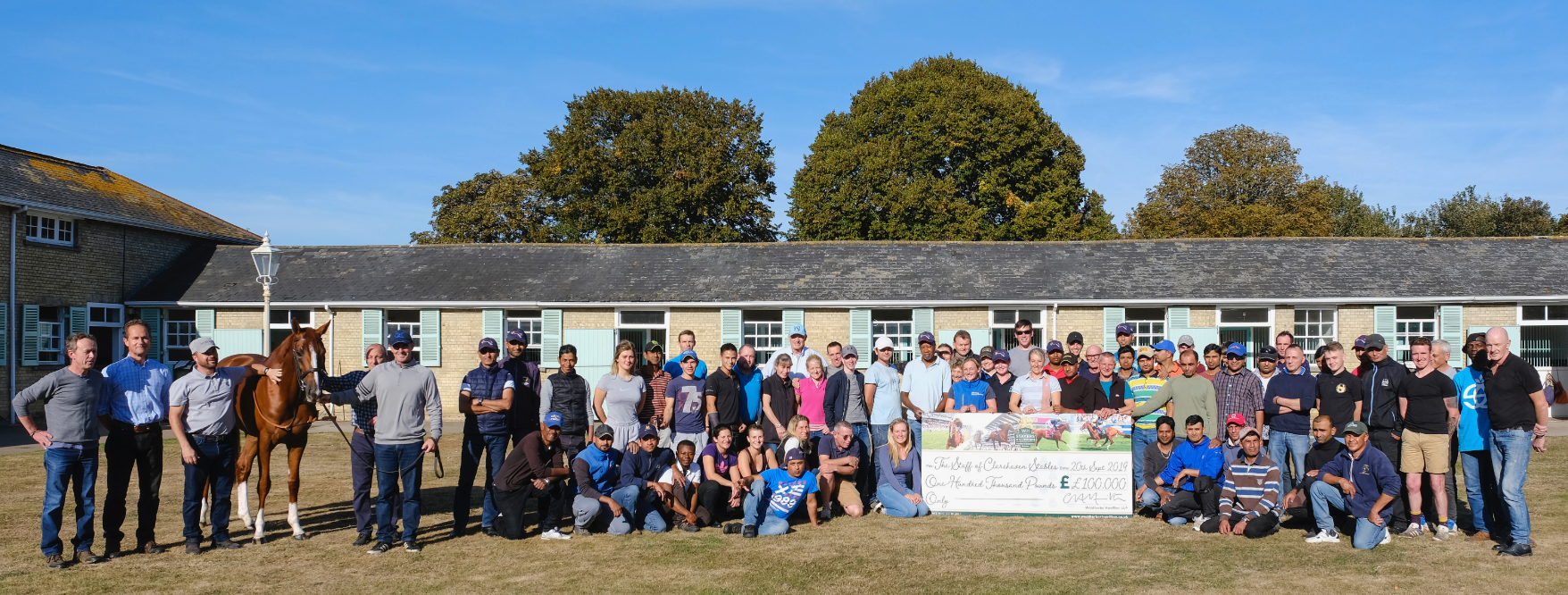 John Gosden's stable staff have another 100,000 reasons to celebrate ...