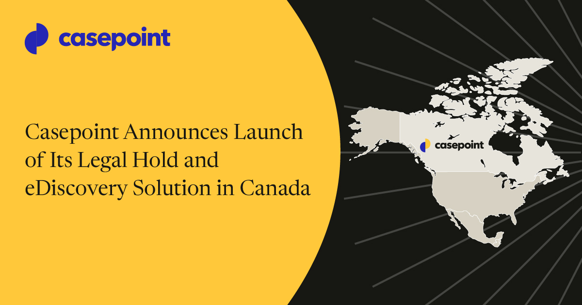 Casepoint Announces Launch of Its Legal Hold and eDiscovery Solution in ...