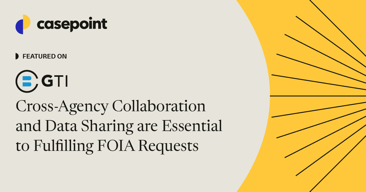 Cross-Agency Collaboration and Data Sharing are Essential to Fulfilling ...