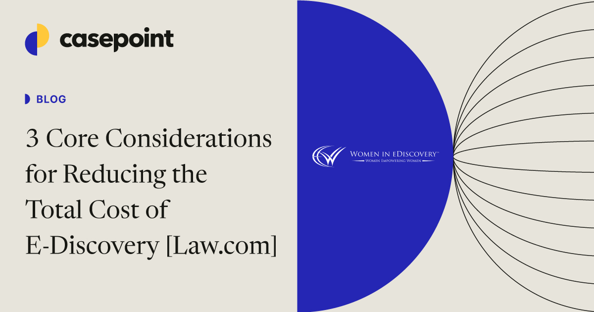 Celebrating Women in eDiscovery | WiE & Casepoint | Casepoint