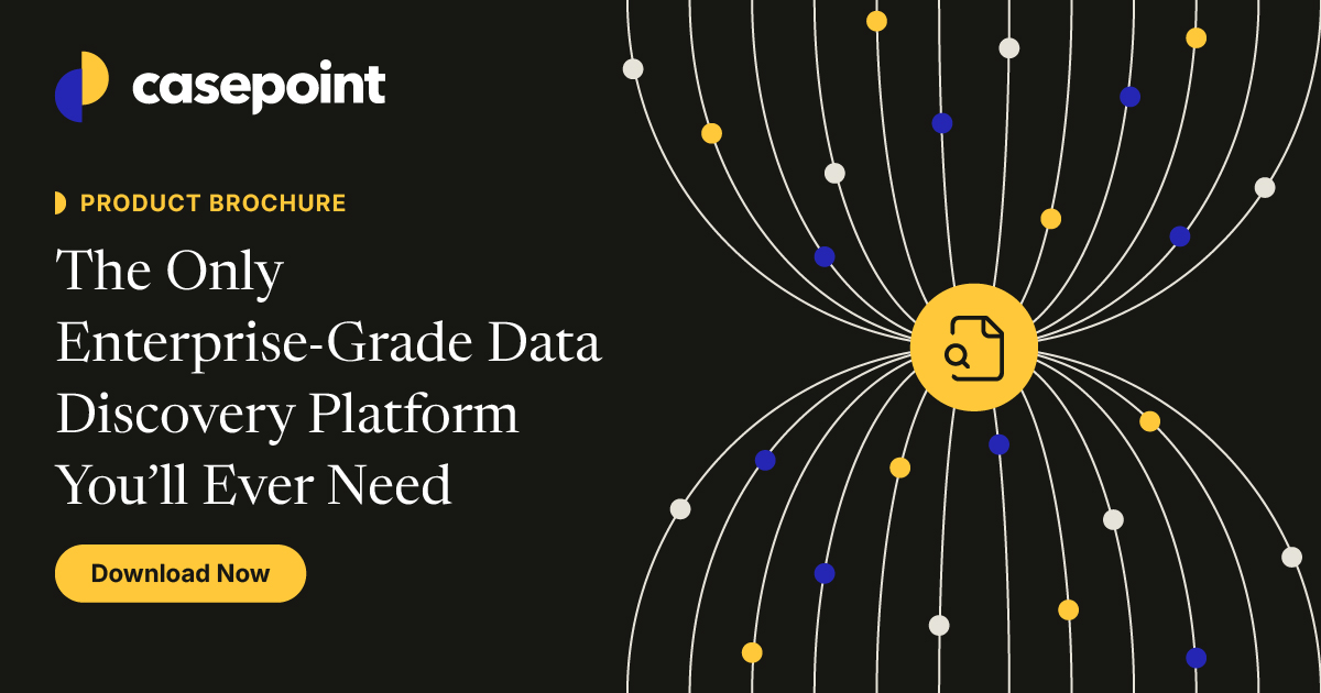 eDiscovery Brochure | Casepoint Enterprise-Grade Data Discovery ...