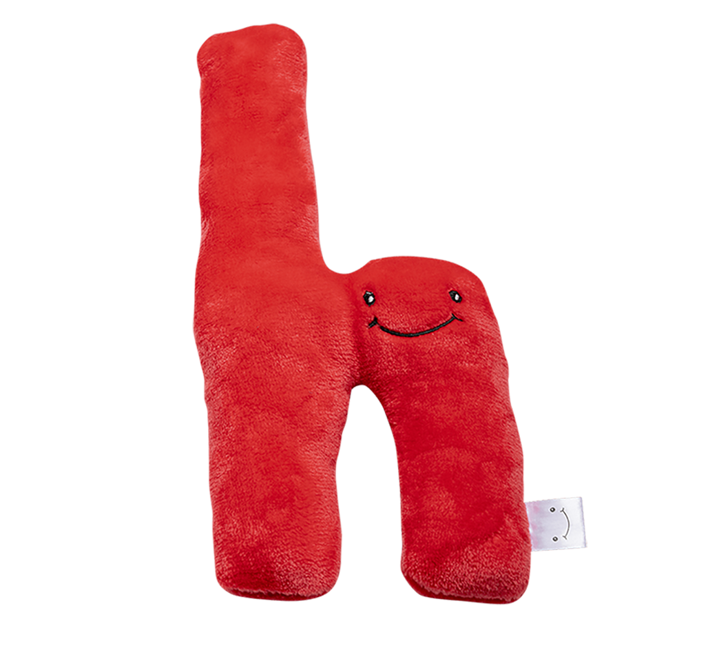 Alphapals™ 6" Mini Lowercase Plush Letter h