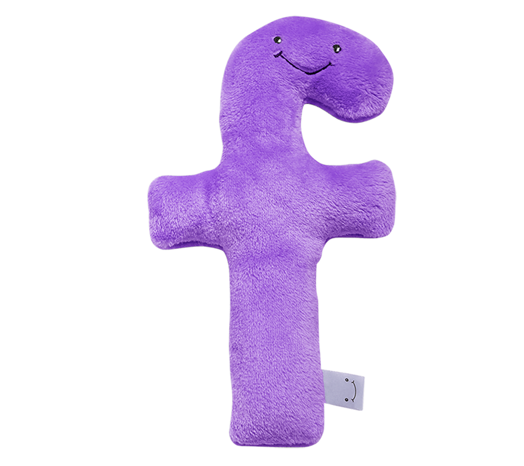 Alphapals™ 6" Mini Lowercase Plush Letter f