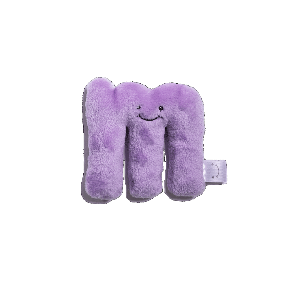 Alphapals™ 4" Mini Lowercase Plush Letter m