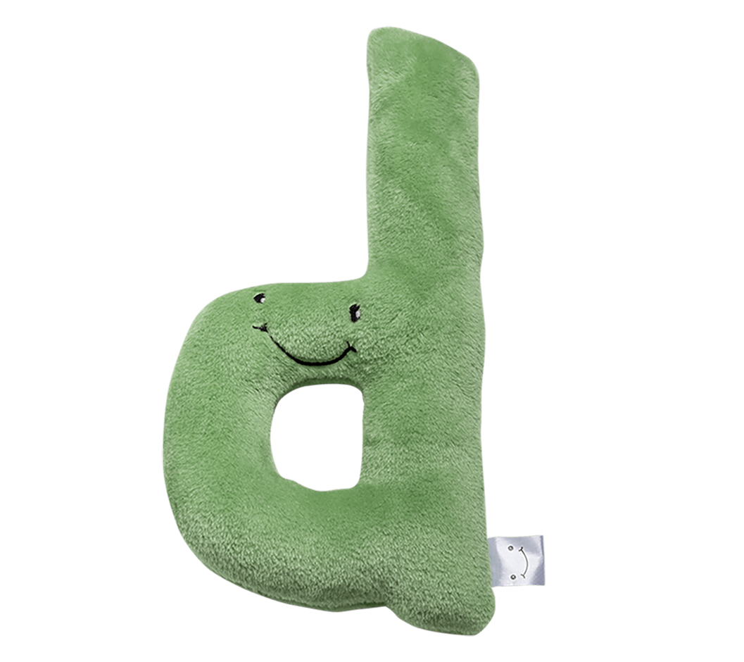 Alphapals™ 6" Mini Lowercase Plush Letter d