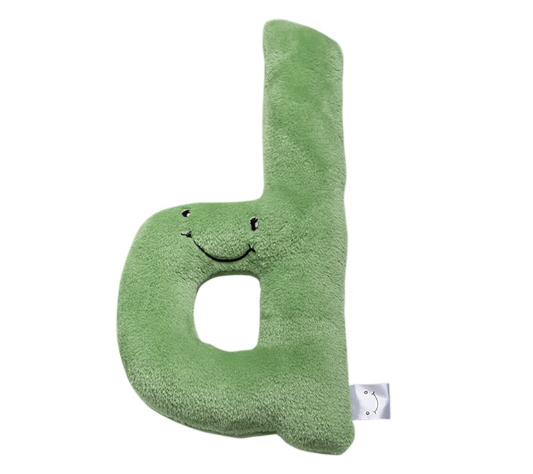 Alphapals™ 6" Mini Lowercase Plush Letter d