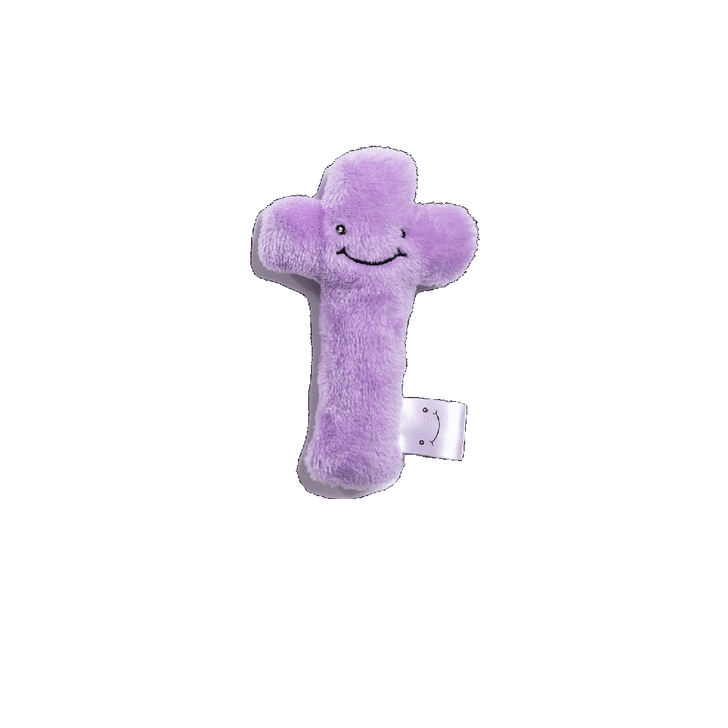 Alphapals™ 6" Mini Lowercase Plush Letter t