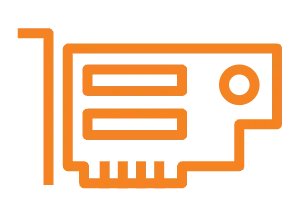 An icon representing a PCIe