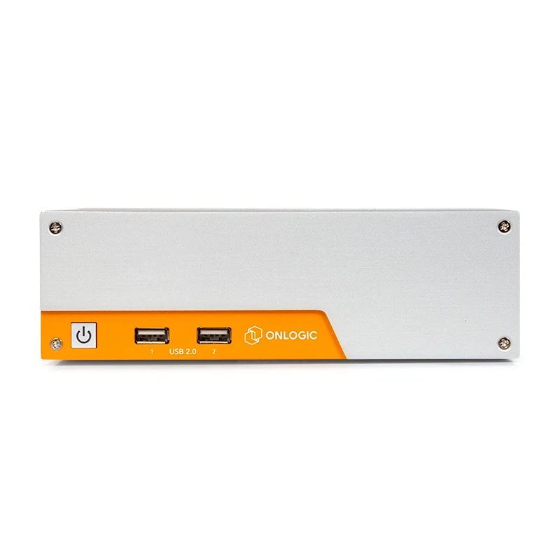 Front of OnLogic MC510-55 computer