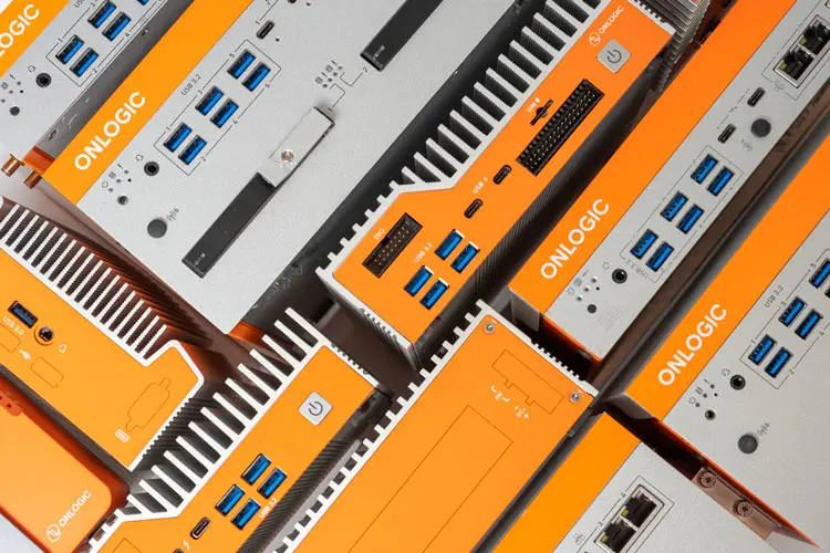 a photo showing a wide variety of industrial computers from OnLogic