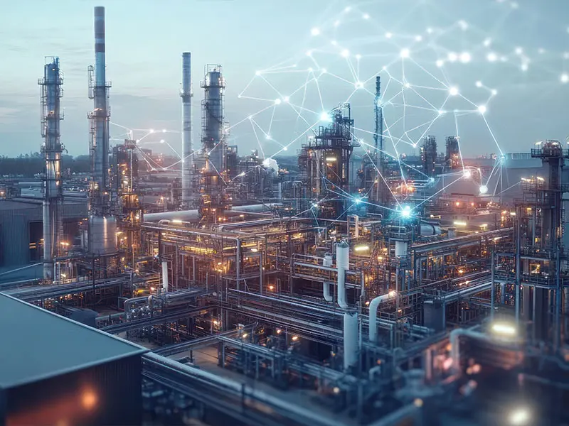 Smart manufacturing facility with networked connections