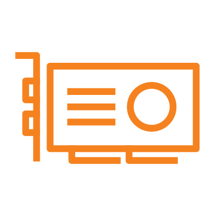 Icon of a computer GPU