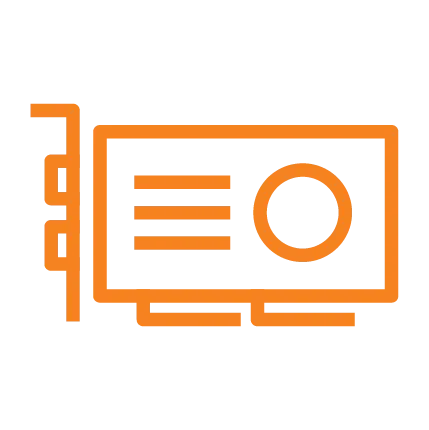 Icon of a computer GPU
