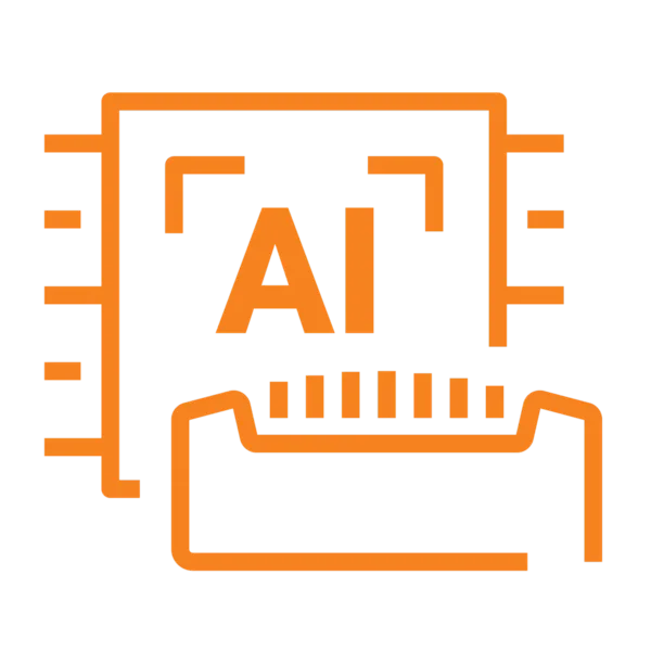 AI compute power icon