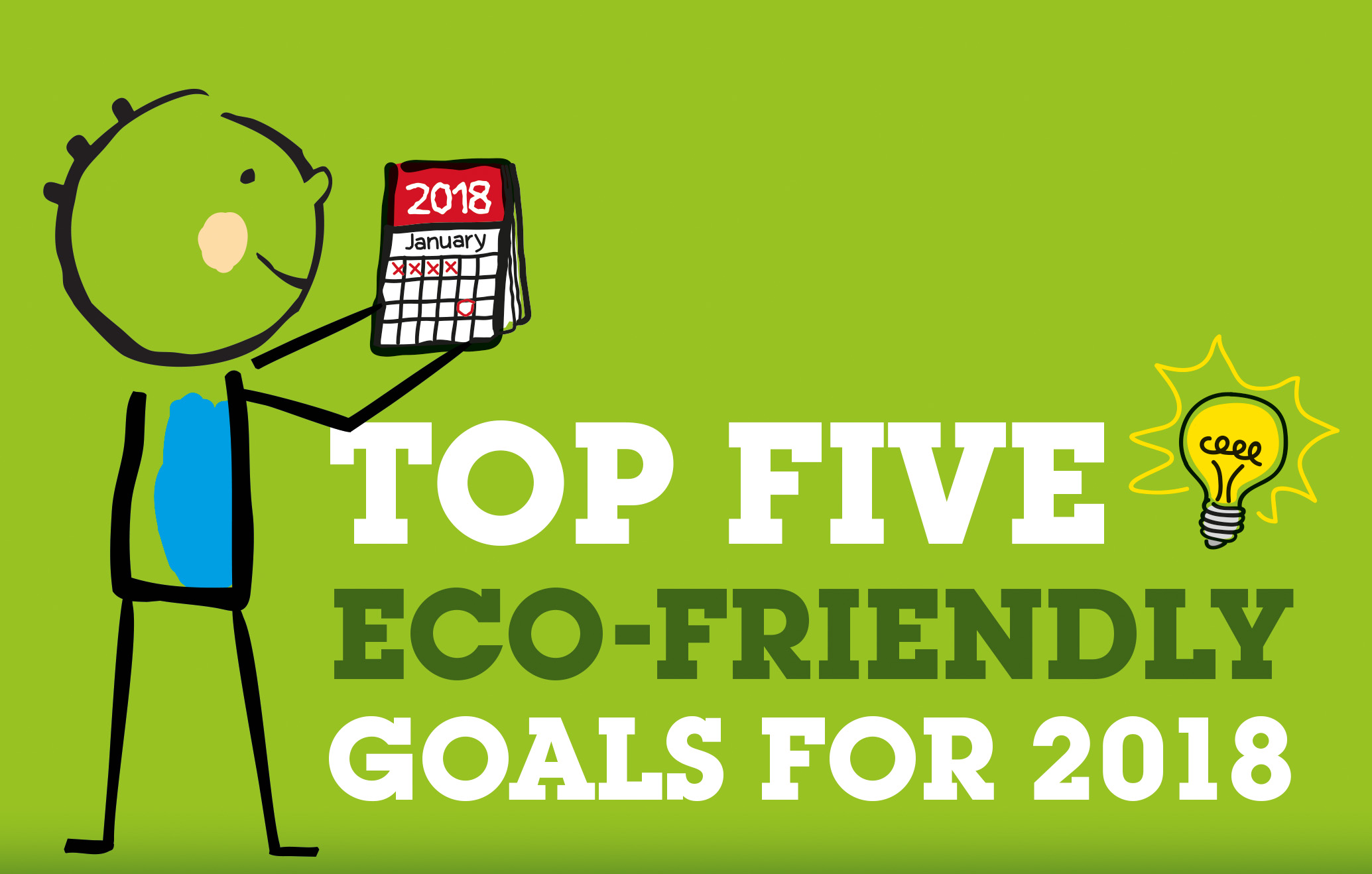 Our top five eco-friendly goals for 2018 | Ecotricity