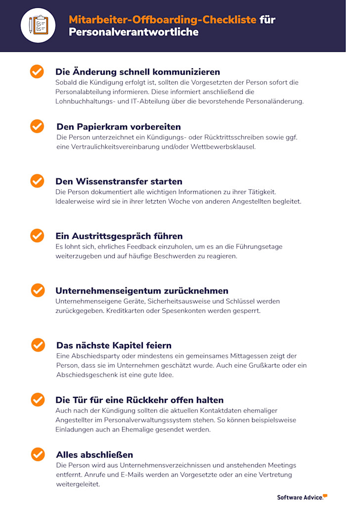 Offboarding-Checkliste: Mitarbeiter respektvoll verabschieden