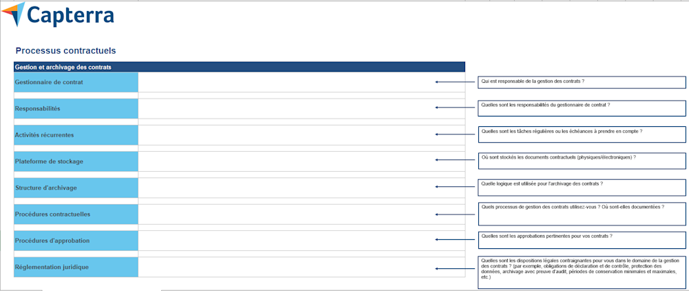 Modèle excel gratuit de tableau de gestion des contrats