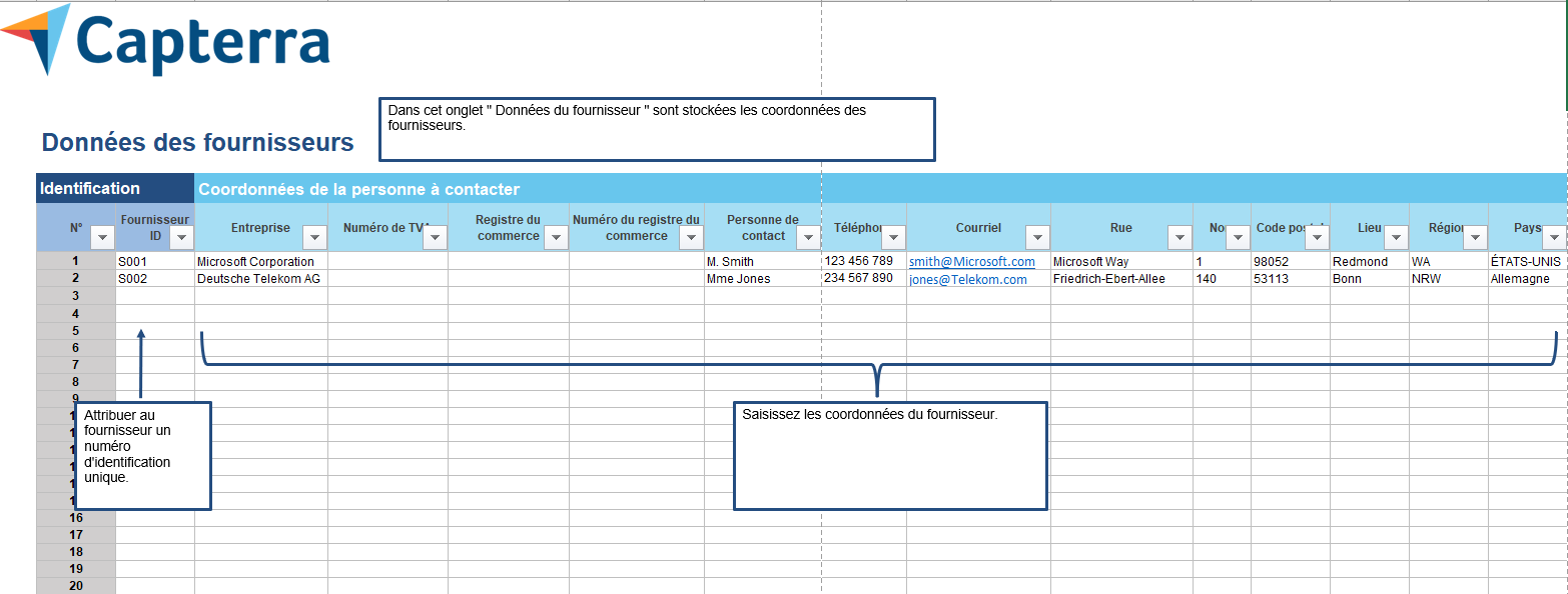Modèle excel gratuit de tableau de gestion des contrats