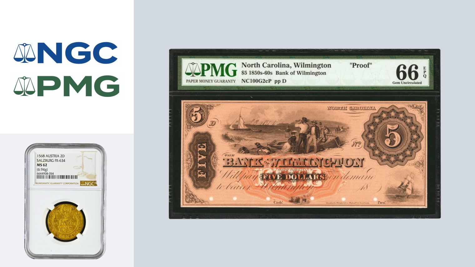 NGC & PMG x Catawiki Collection for Sale in Online Auctions