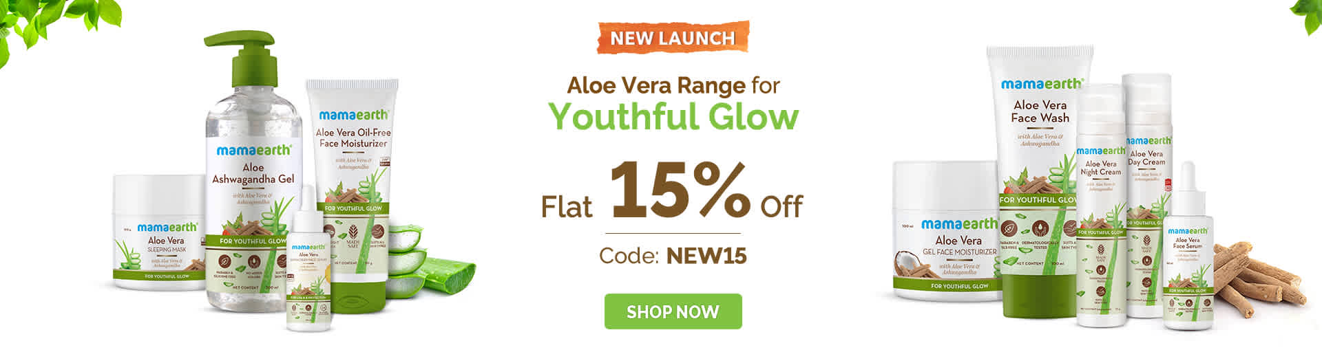 Aloe Vera Range for hair and skin in India | Mamaearth