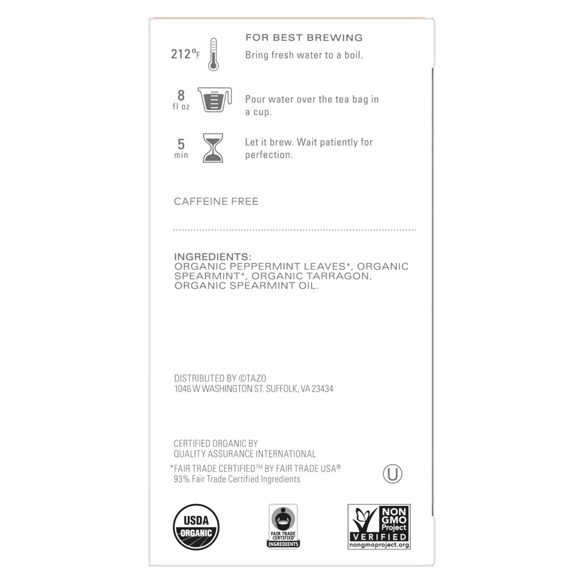 Organic Refresh™ Mint | TAZO® Tea | TAZO