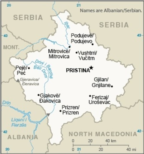 Kosovo Map
