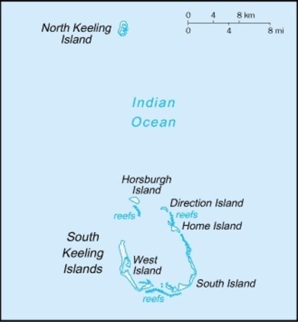 Cocos (Keeling) Islands Map