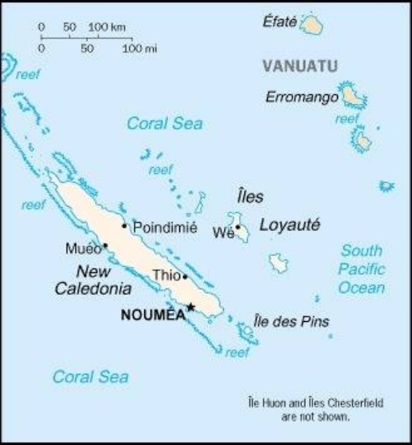 New Caledonia Map