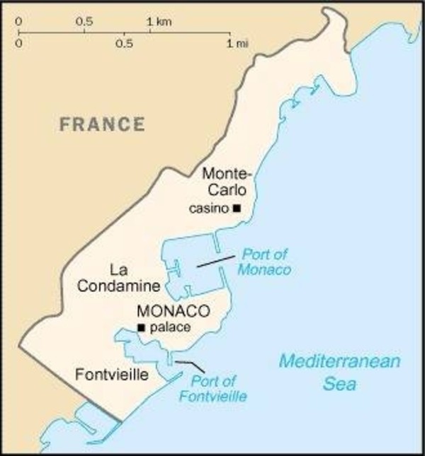 Monaco Map