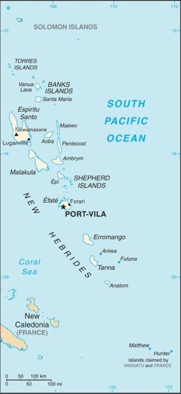 Vanuatu Map