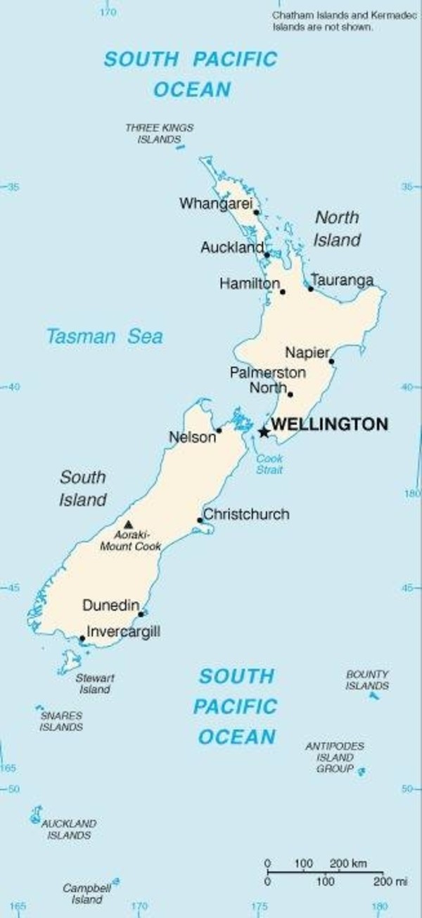 New Zealand Map