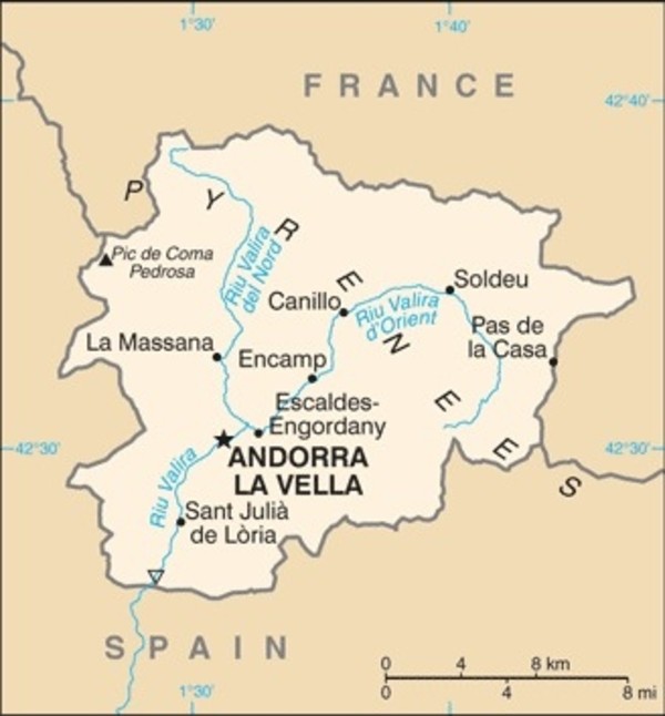 Andorra Map