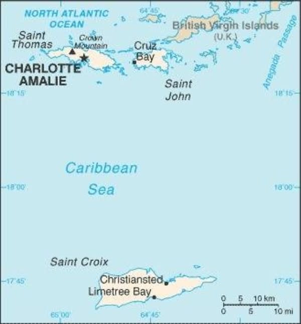 Virgin Islands Map
