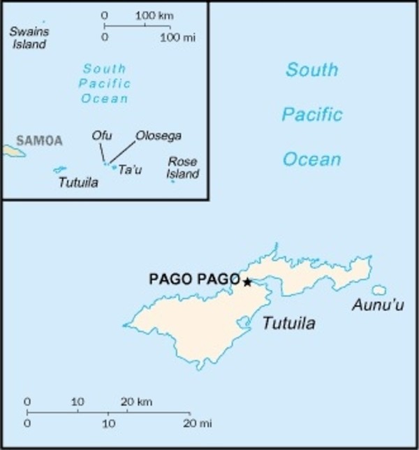 American Samoa Map