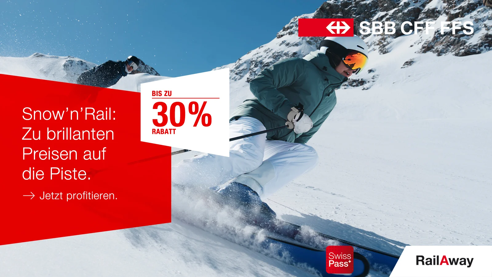 Snow'n'Rail mit SBB RailAway!