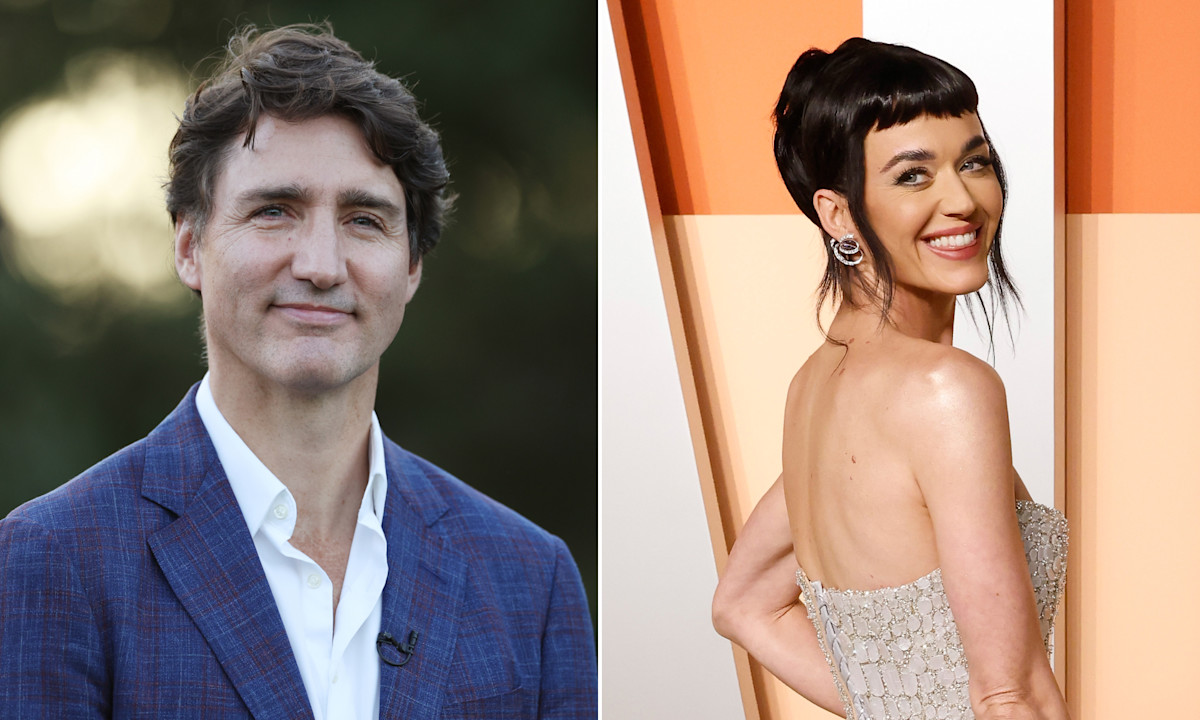 Katy Perry and Justin Trudeau, Pamela Anderson and Liam Neeson, Skims’ Seamless Sculpt Face Wrap ...