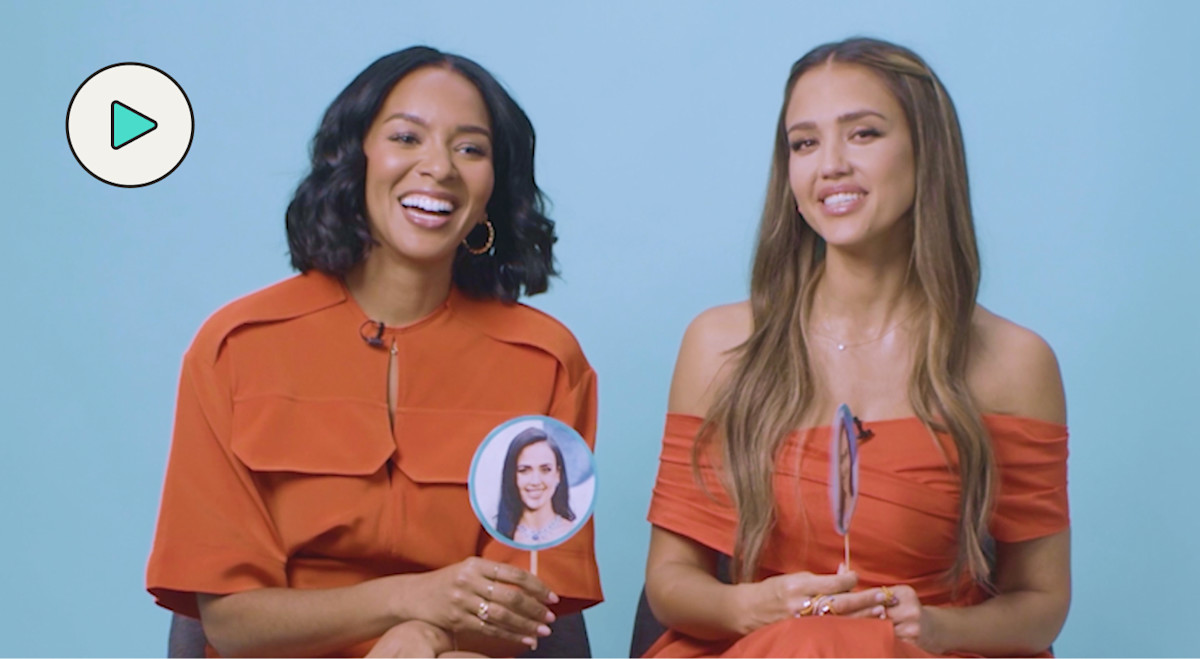 Best friends Jessica Alba and Lizzy Mathis take a BFF quiz | theSkimm