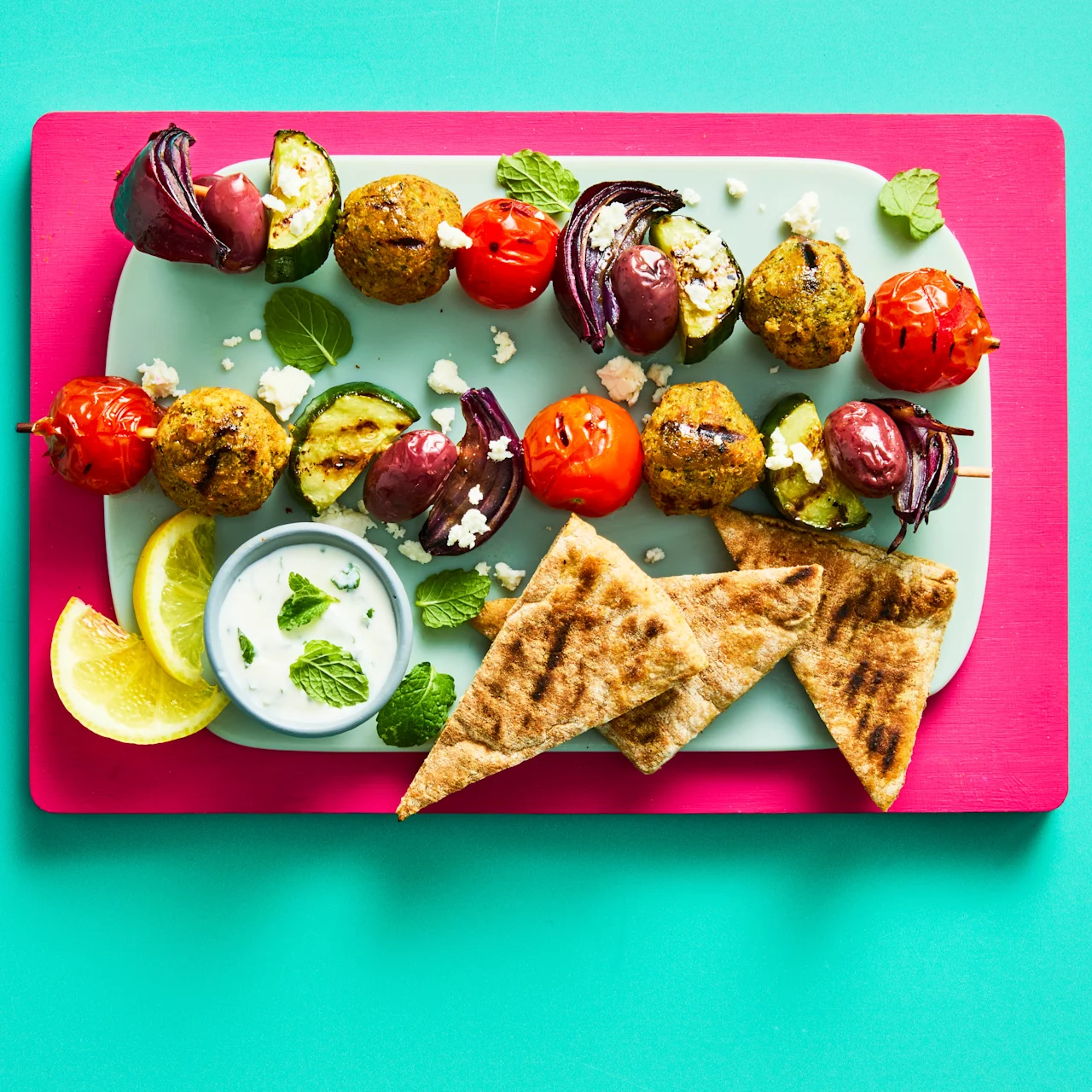 Greek Falafel Skewers | Cauldron