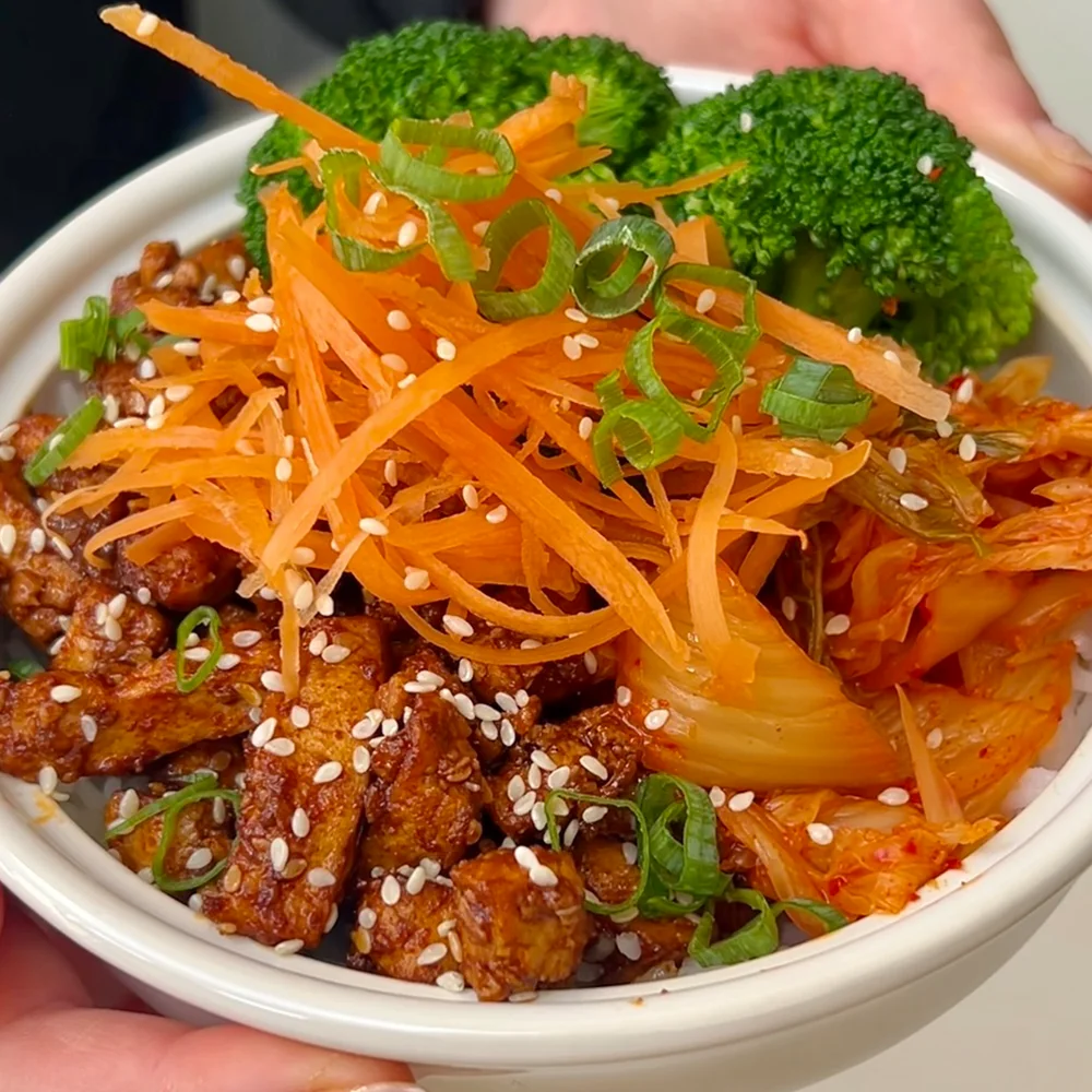 Korean BBQ Tofu Rice Bowl | Cauldron