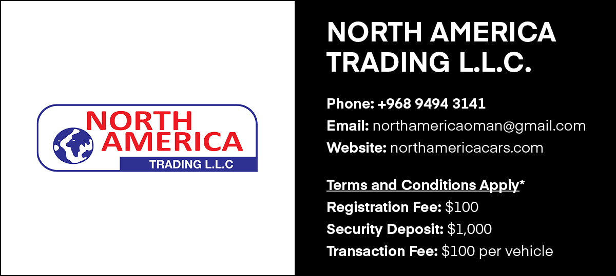 Import IAA auction vehicles in the United States to Oman