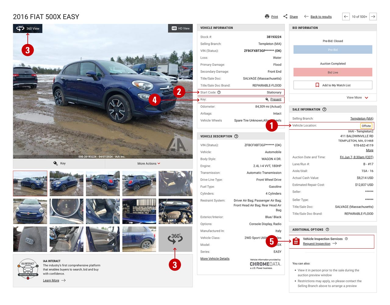 Flood & Storm Damaged Vehicles up for Auction | IAA