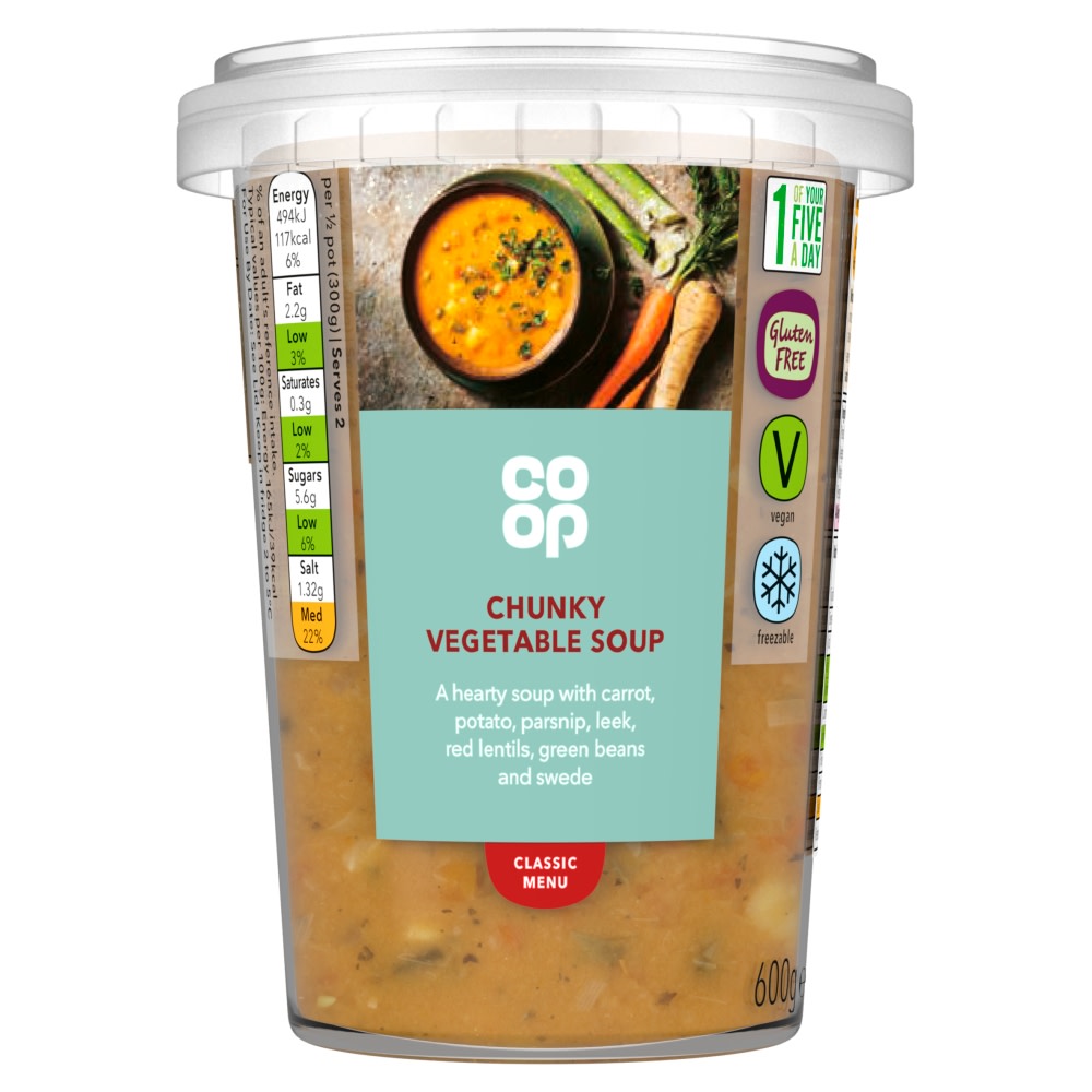 Co-op Chunky Vegetable Soup 600g - Co-op