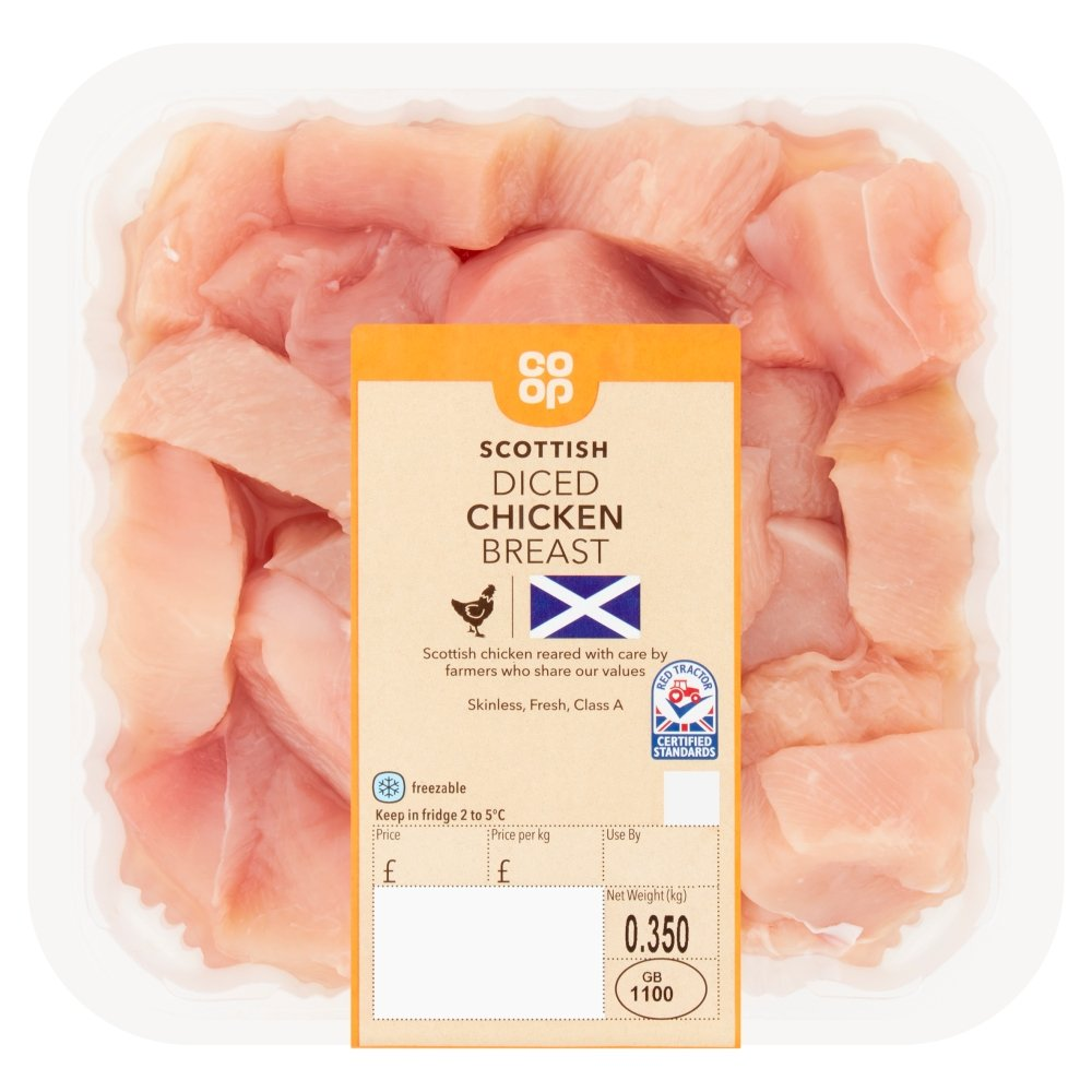 Co-op Scottish Diced Chicken Breast 350g - Co-op