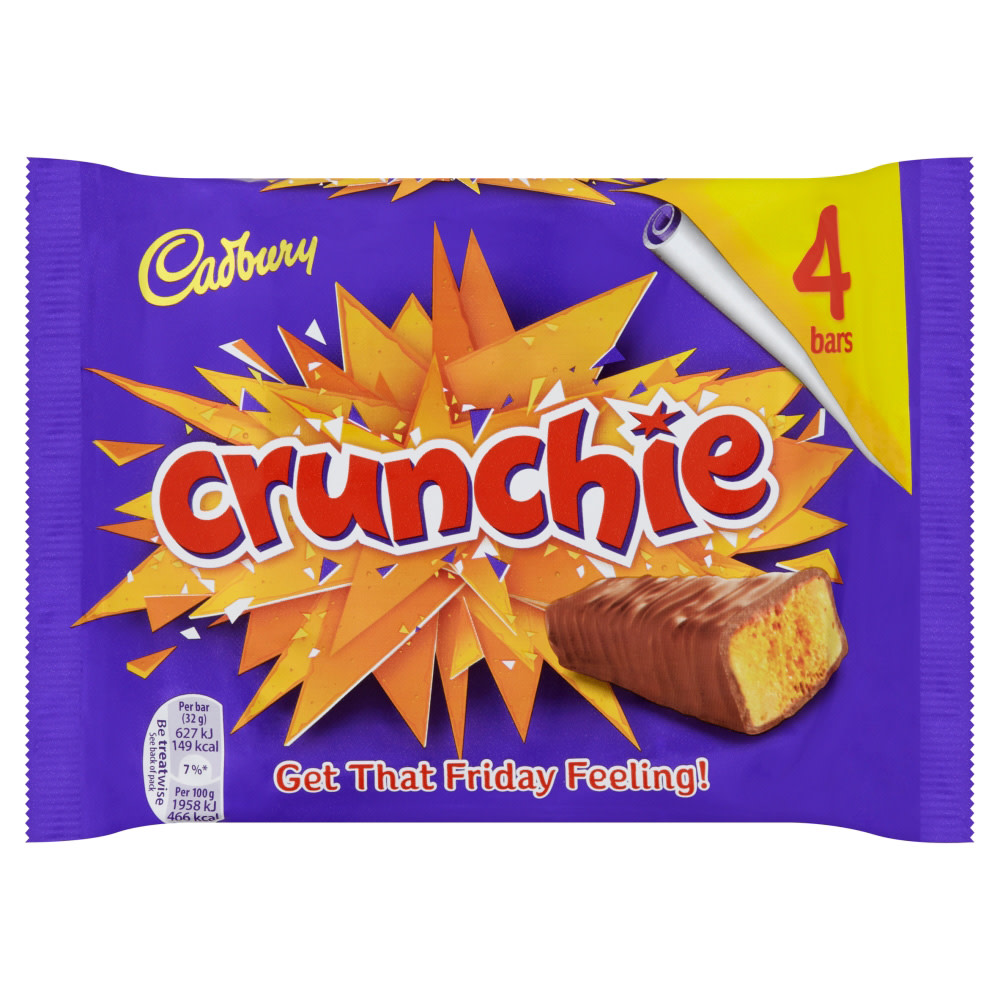 Cadbury Crunchie 4 Pack 128g - Co-op