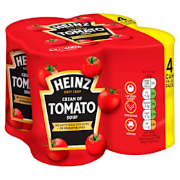Heinz Classic Cream Of Tomato Soup 4X400g Co op