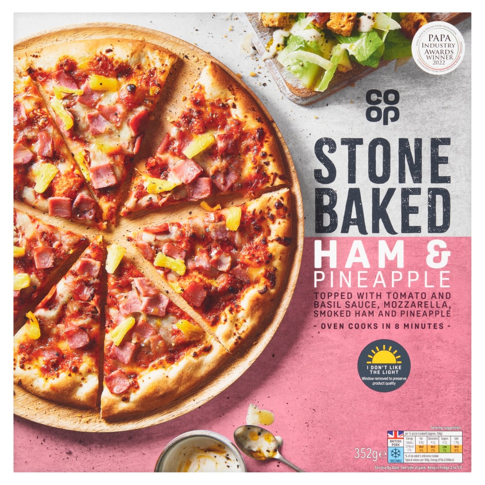 Co-op Stonebaked Ham & Pineapple Pizza 352g - Co-op