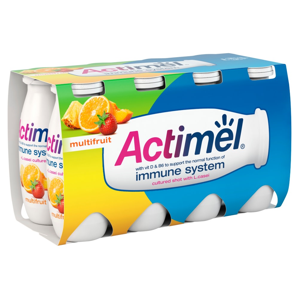 Danone Actimel Multifruit Drink 8 x 100g - Co-op